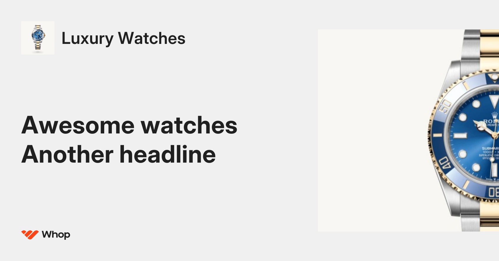 Luxury Watches | Whop