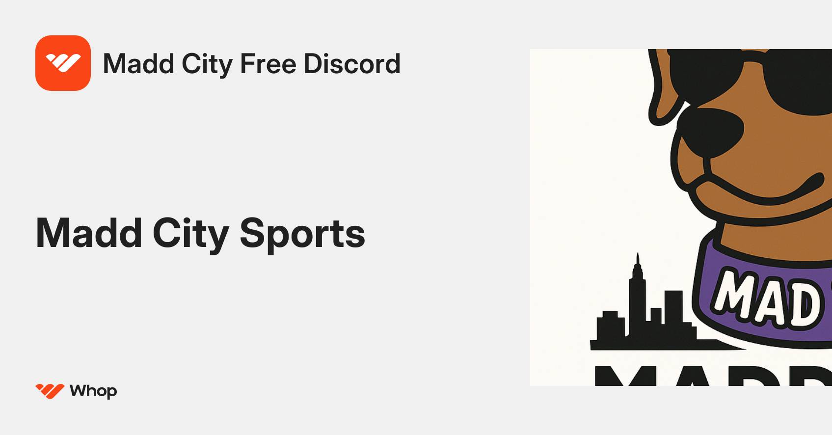 Madd City Free Discord | Whop