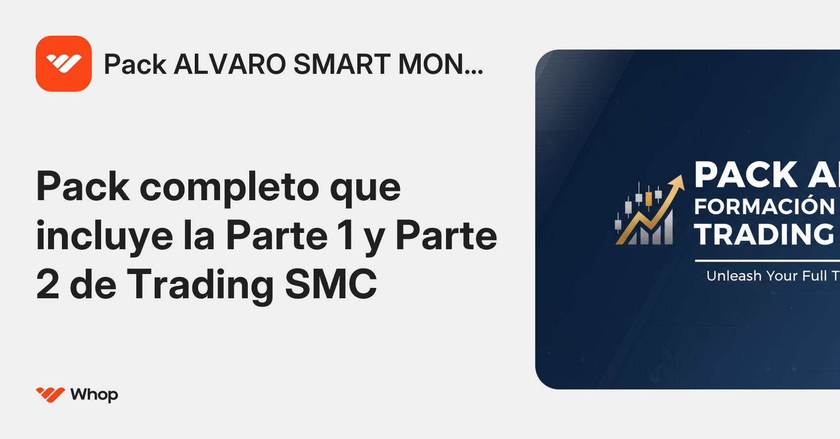 Pack ALVARO SMART MONEY | Whop