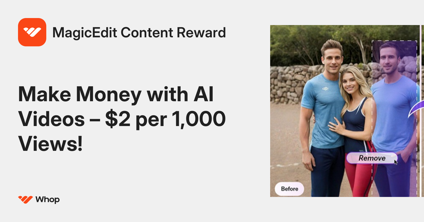 MagicEdit Content Reward | Whop