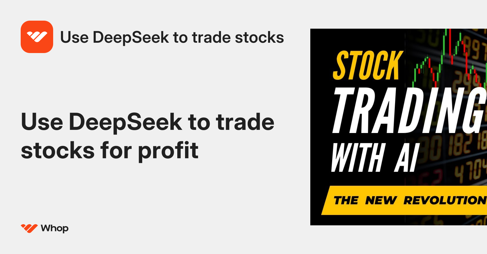 Use DeepSeek to trade stocks | Whop