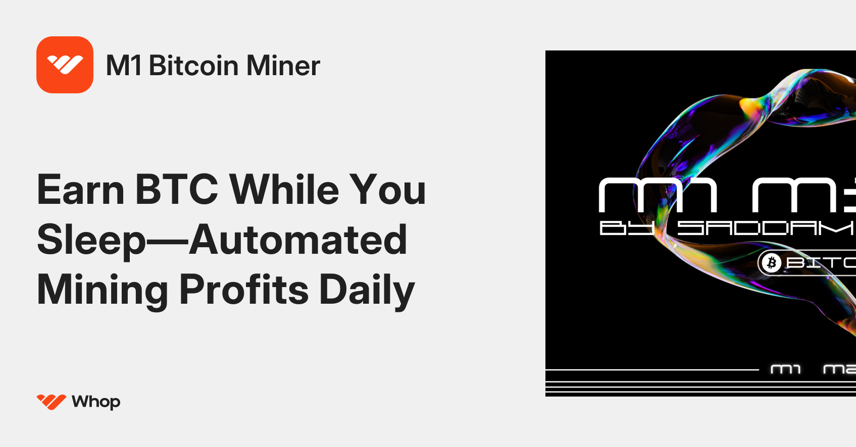 m1 miner setup guide | Whop