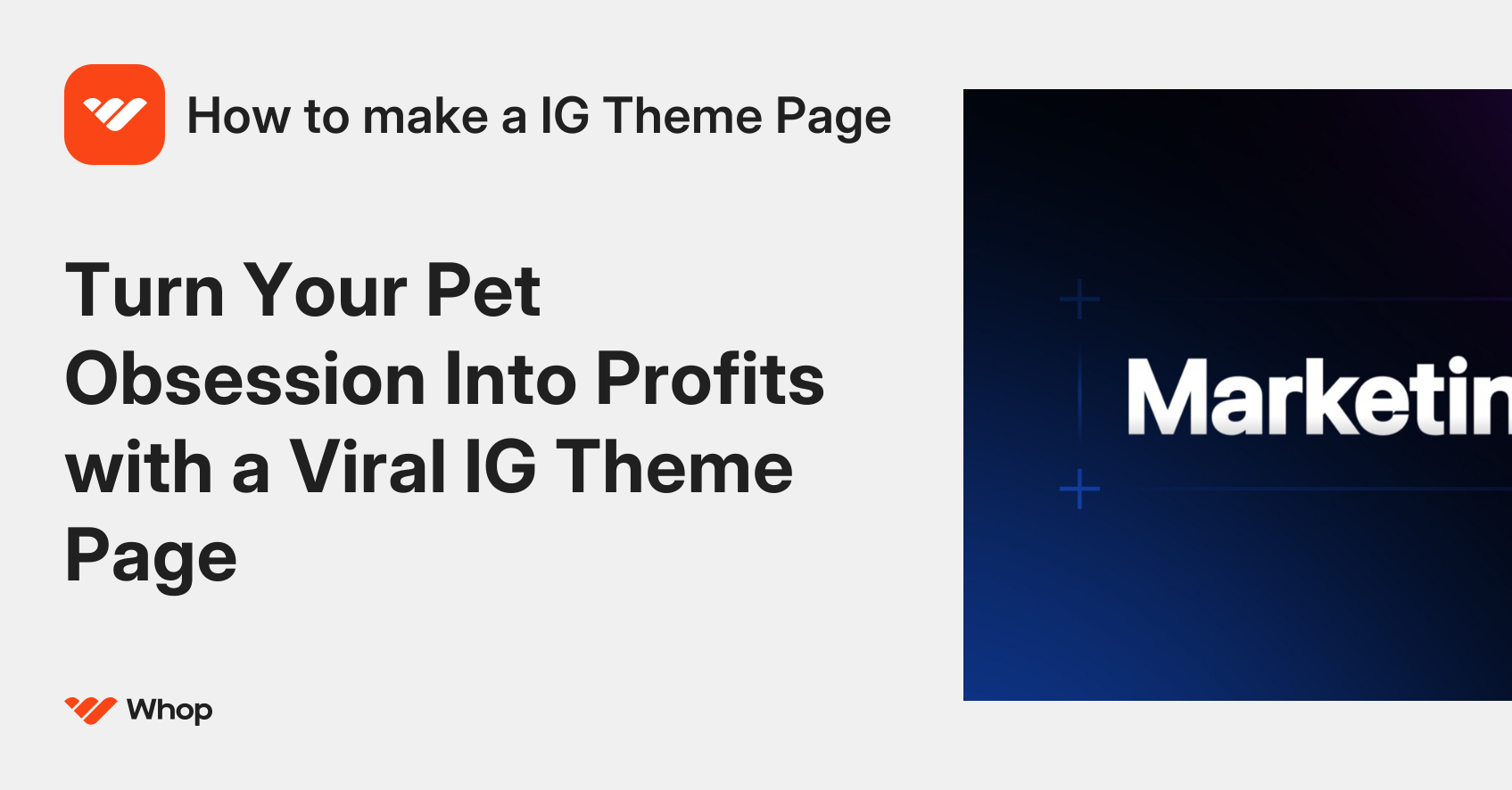 How to make a IG Theme Page | Whop