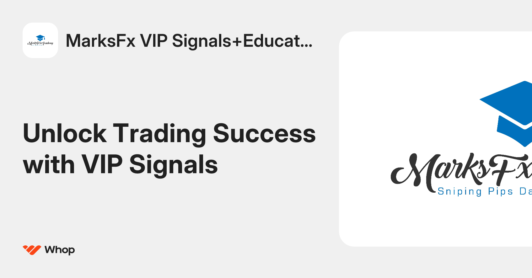 MarksFx VIP Signals+Education | Whop