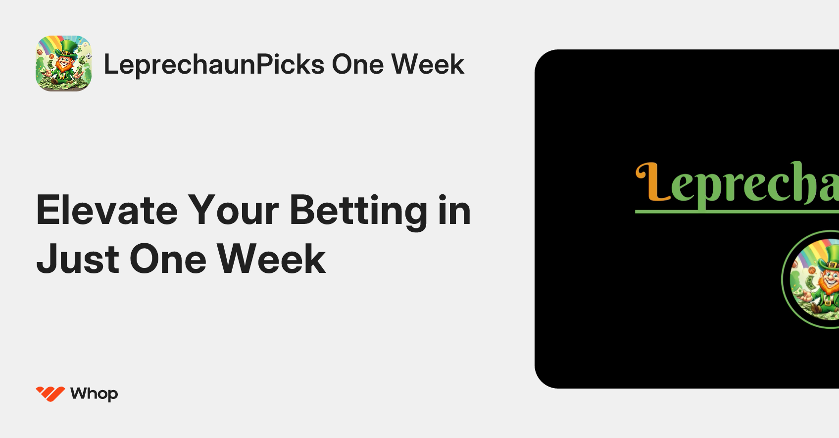 LeprechaunPicks One Week | Whop