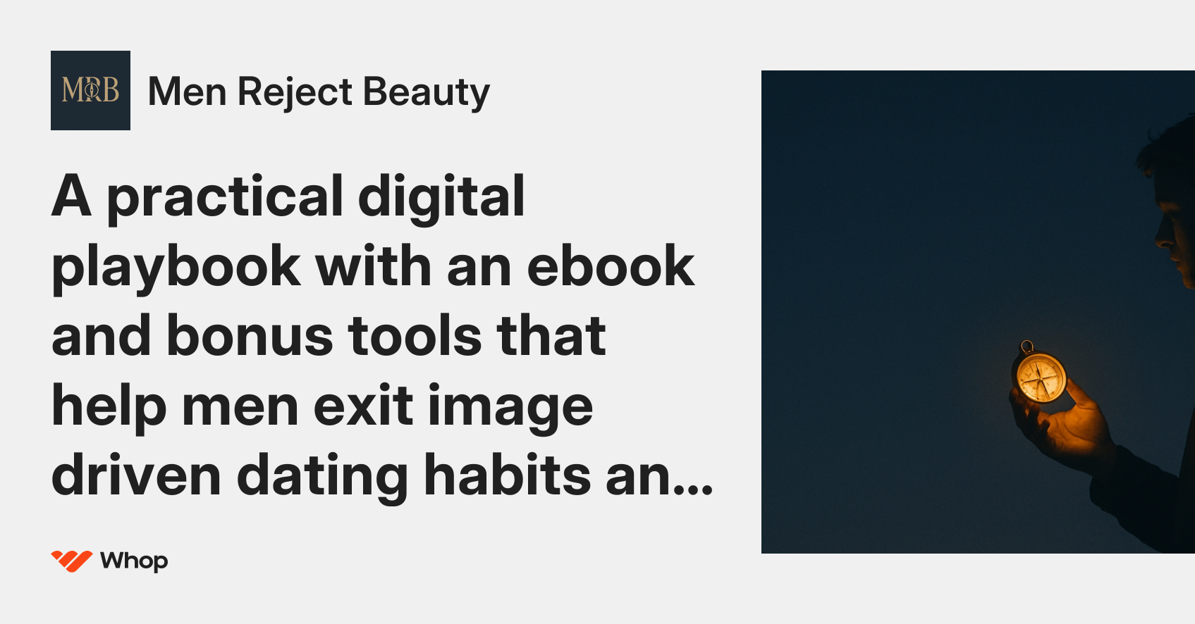 Men Reject Beauty | Whop