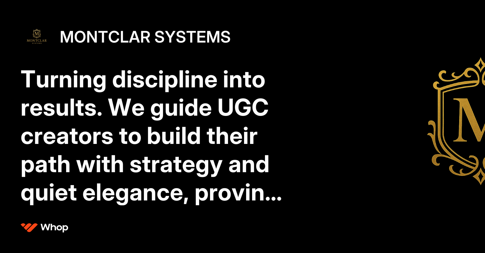 MONTCLAR SYSTEMS | Whop