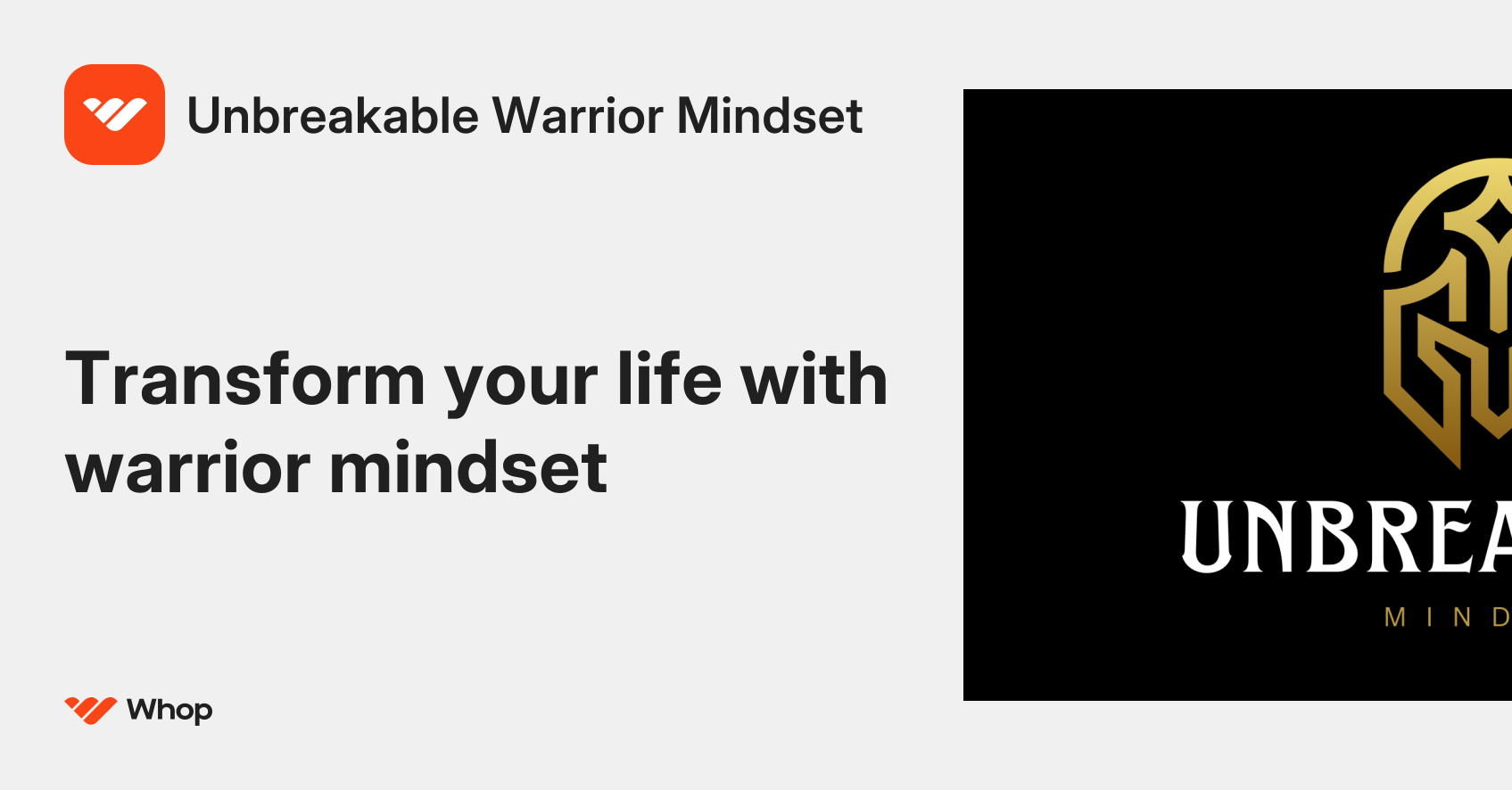 Unbreakable Warrior Mindset