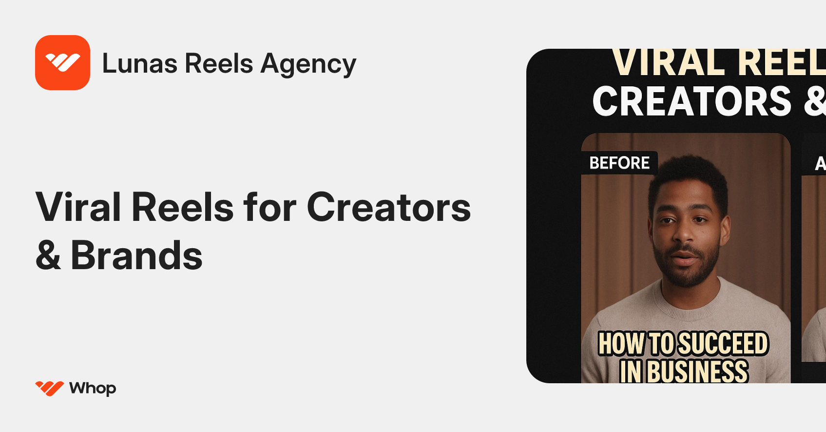 Lunas Reels Agency | Whop