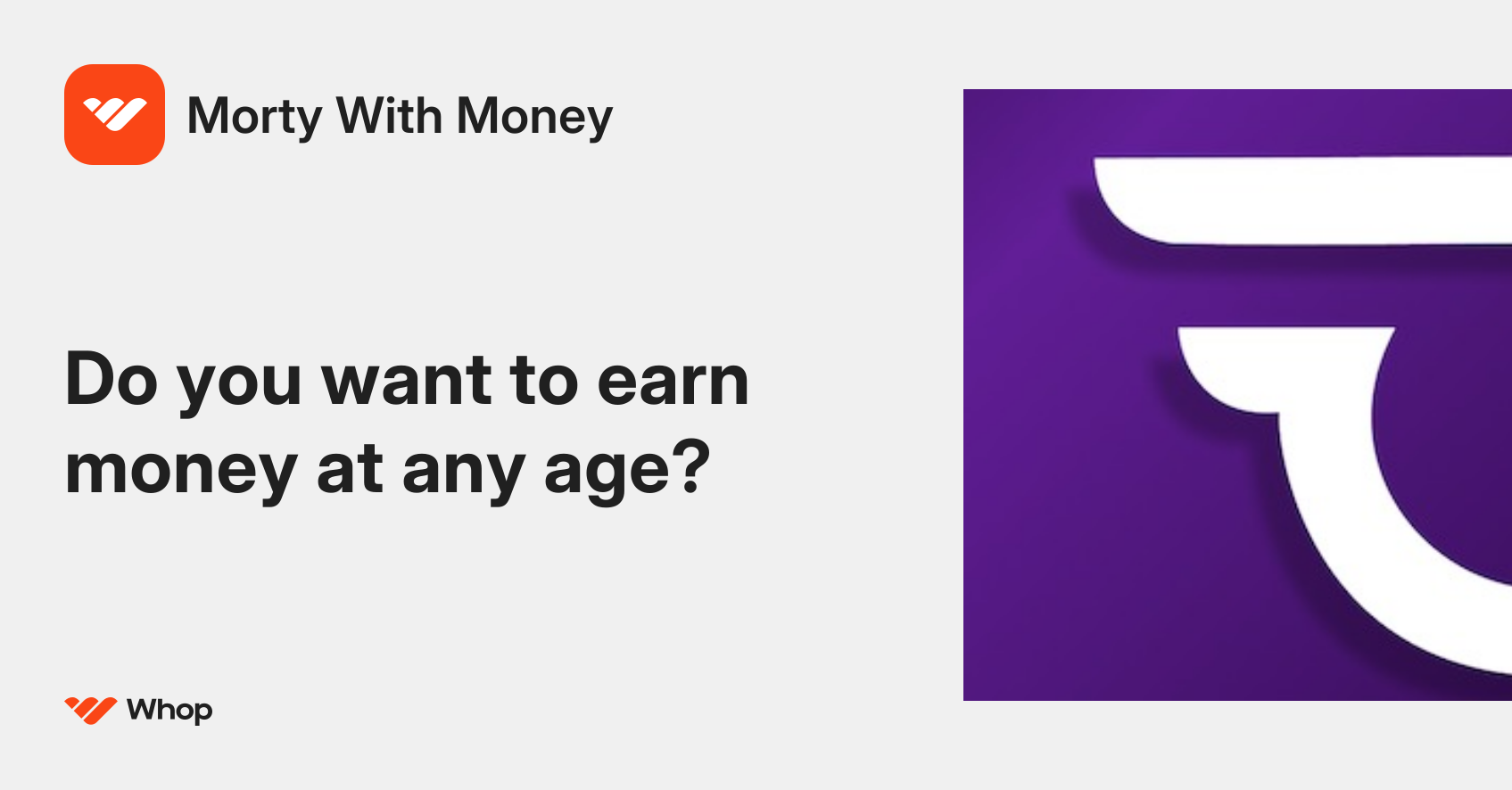 Morty With Money