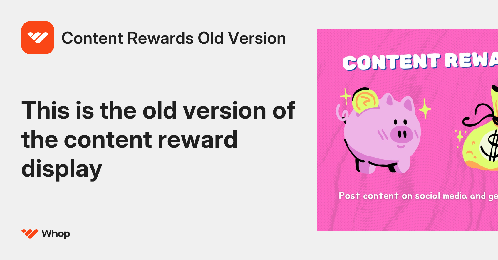 Content Rewards Old Version | Whop