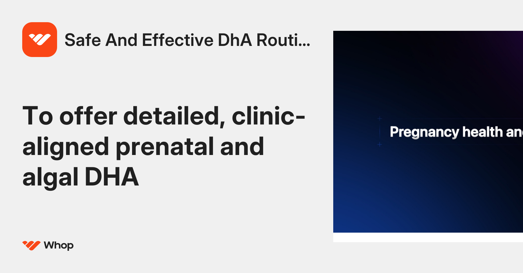 Safe And Effective DhA Routine | Whop