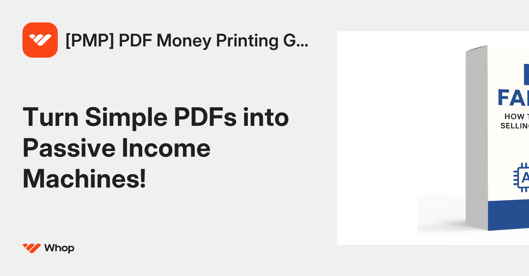 [PMP] PDF Money Printing Group | Whop