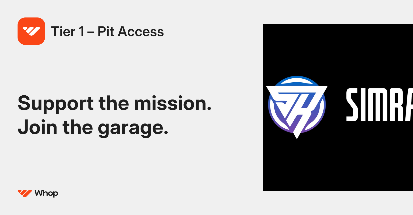 Tier 1 – Pit Access