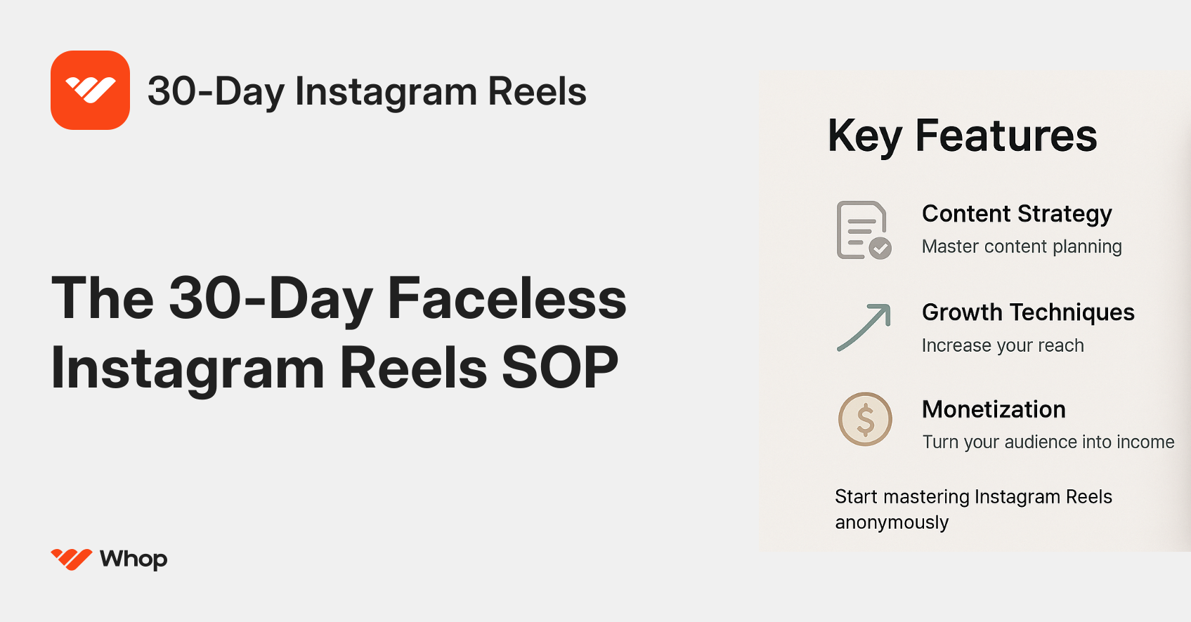 30-Day Instagram Reels | Whop
