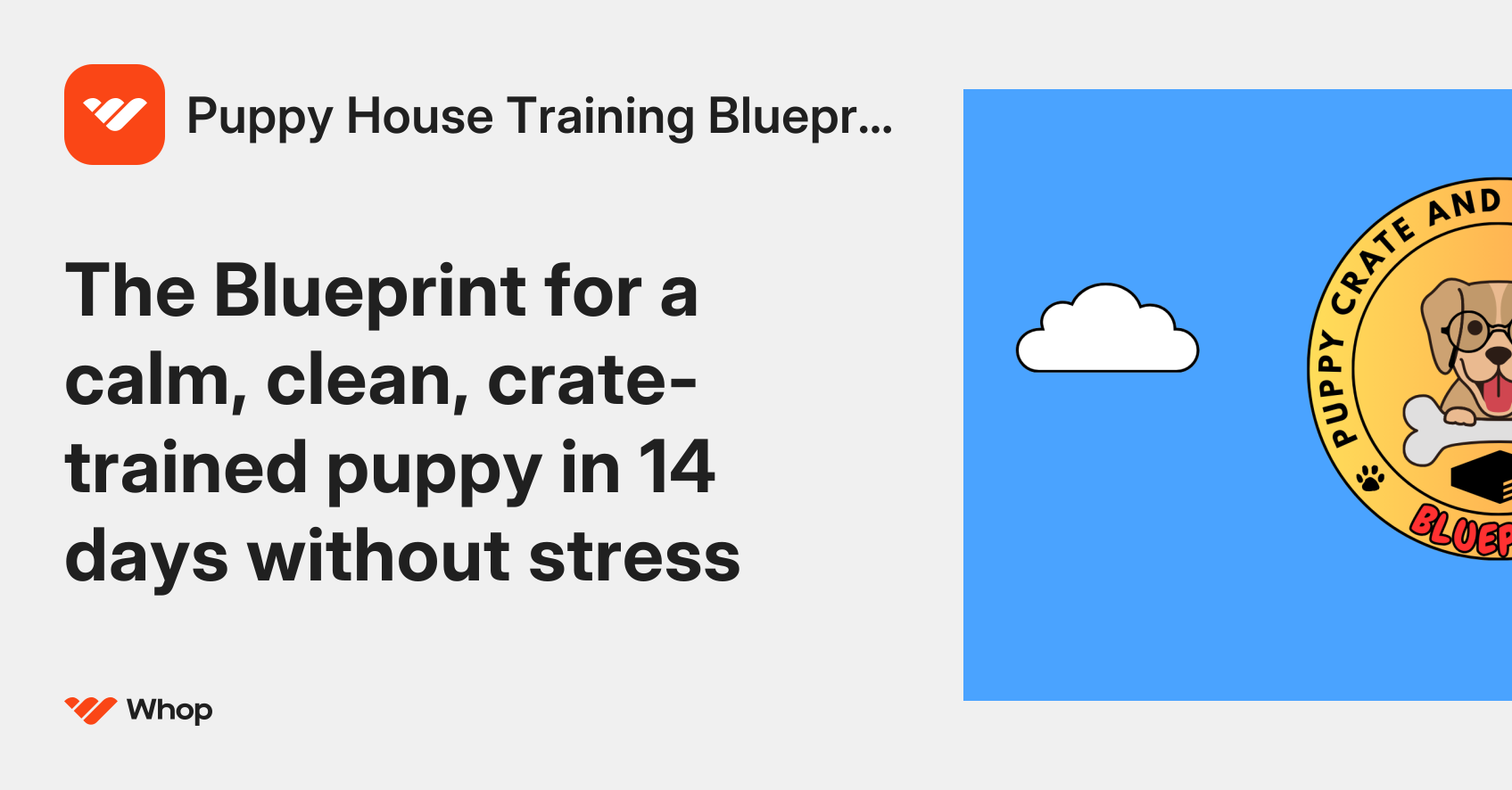 Puppy House Training Blueprint | Whop