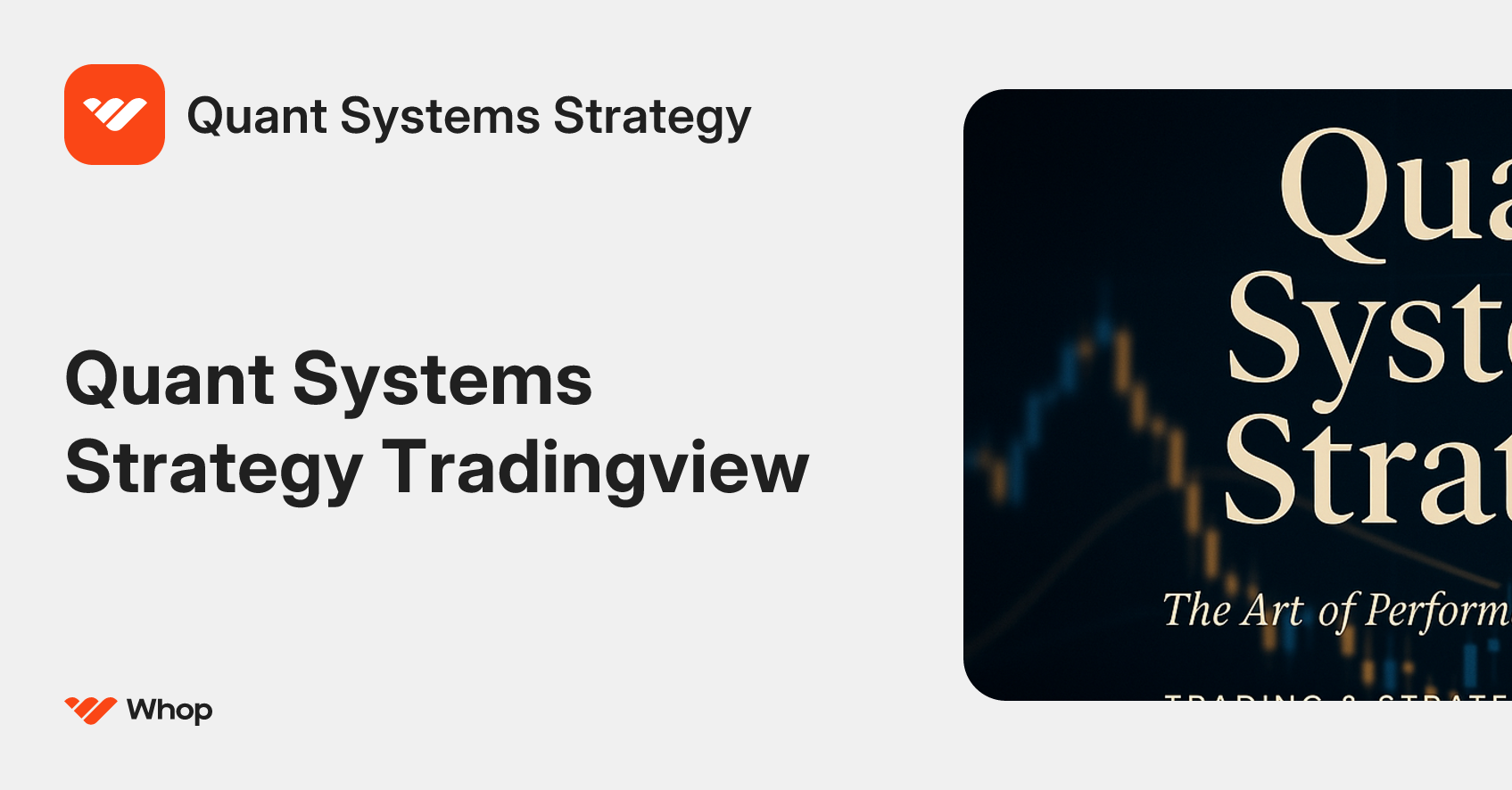 Quant Systems Strategy | Whop