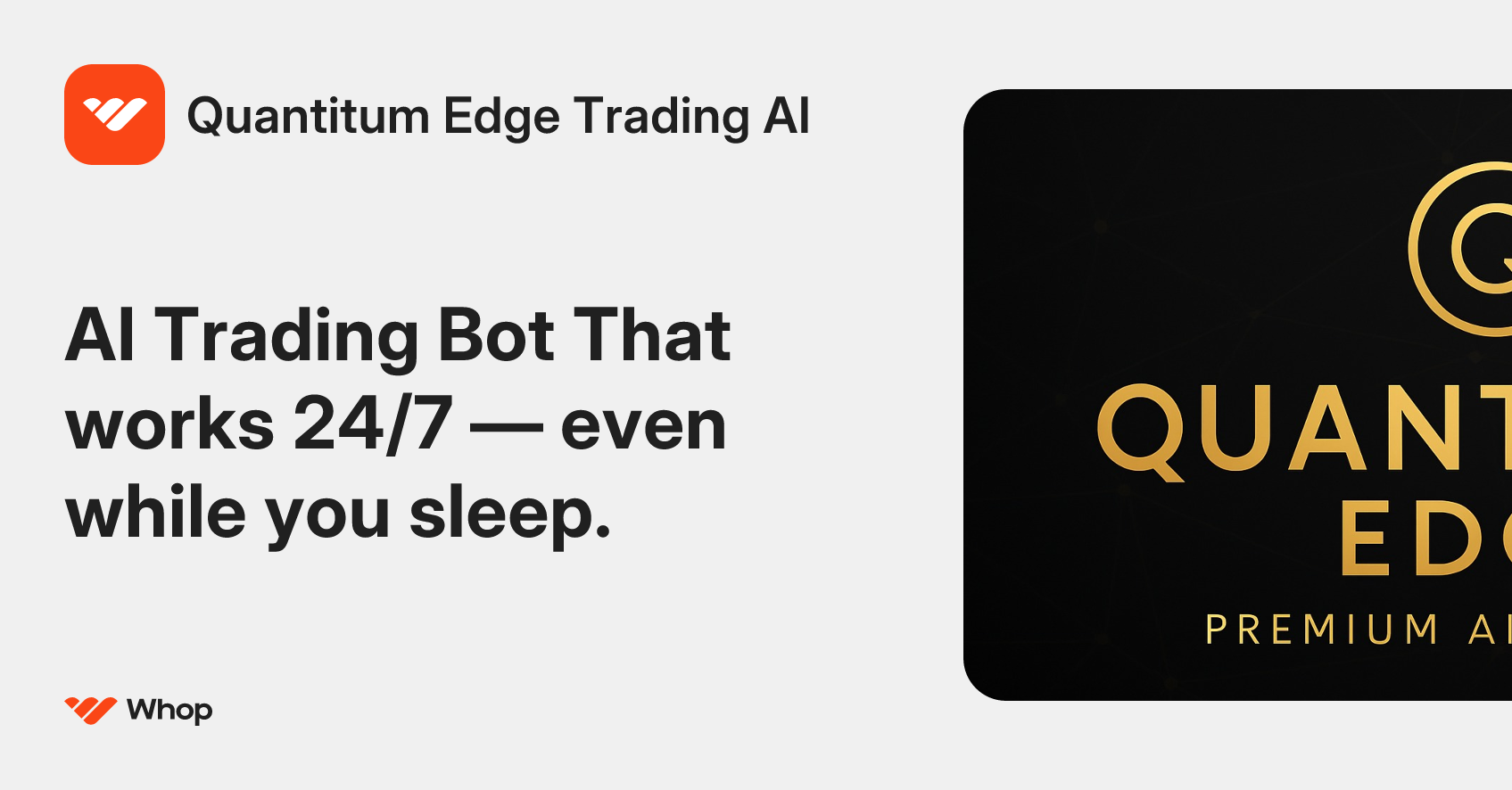 Quantitum Edge Trading AI | Whop