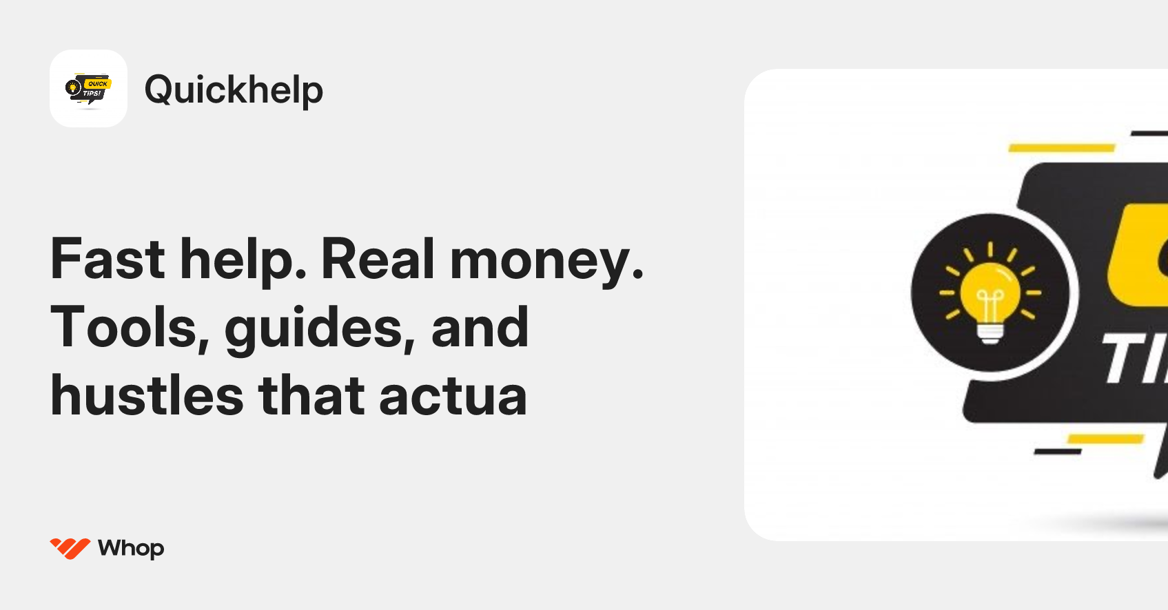 Quickhelp Whop