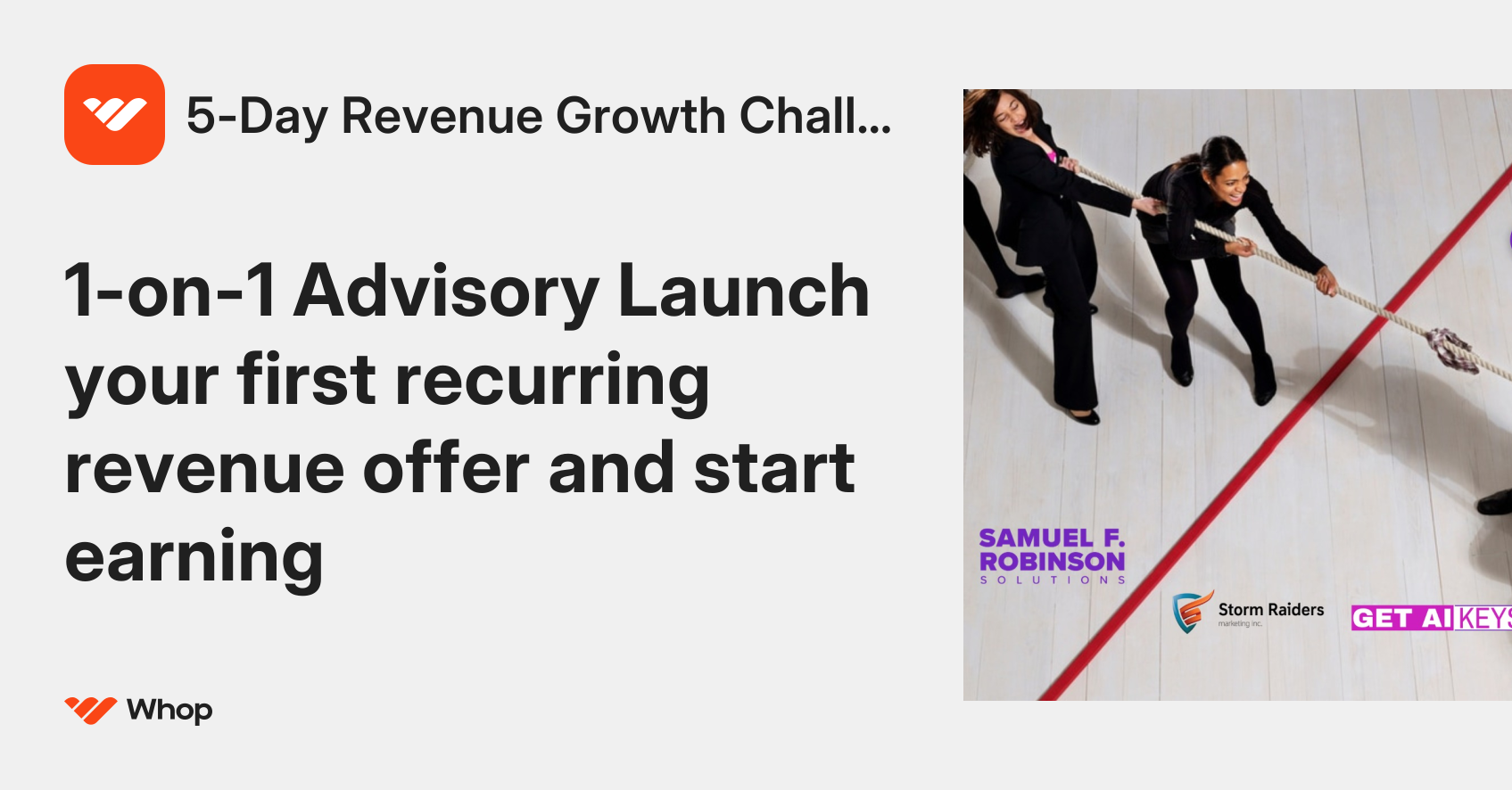 5-Day Revenue Growth Challenge | Whop