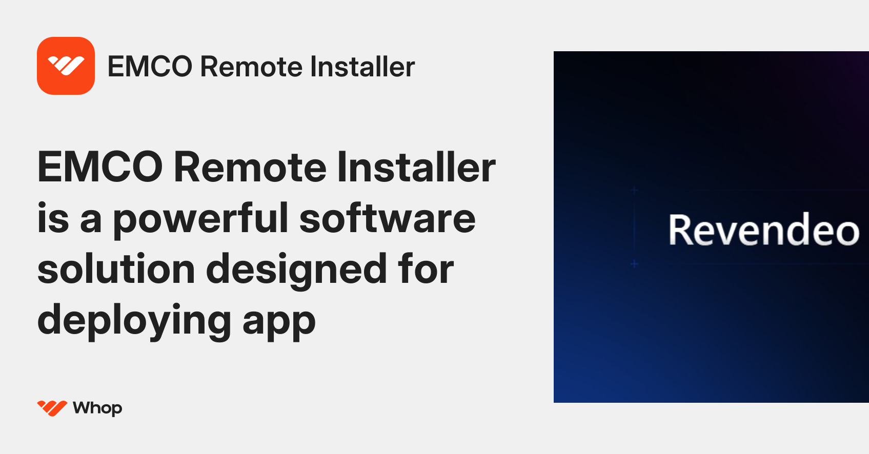 EMCO Remote Installer | Whop