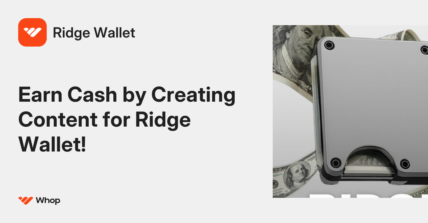 Ridge Wallet | Whop