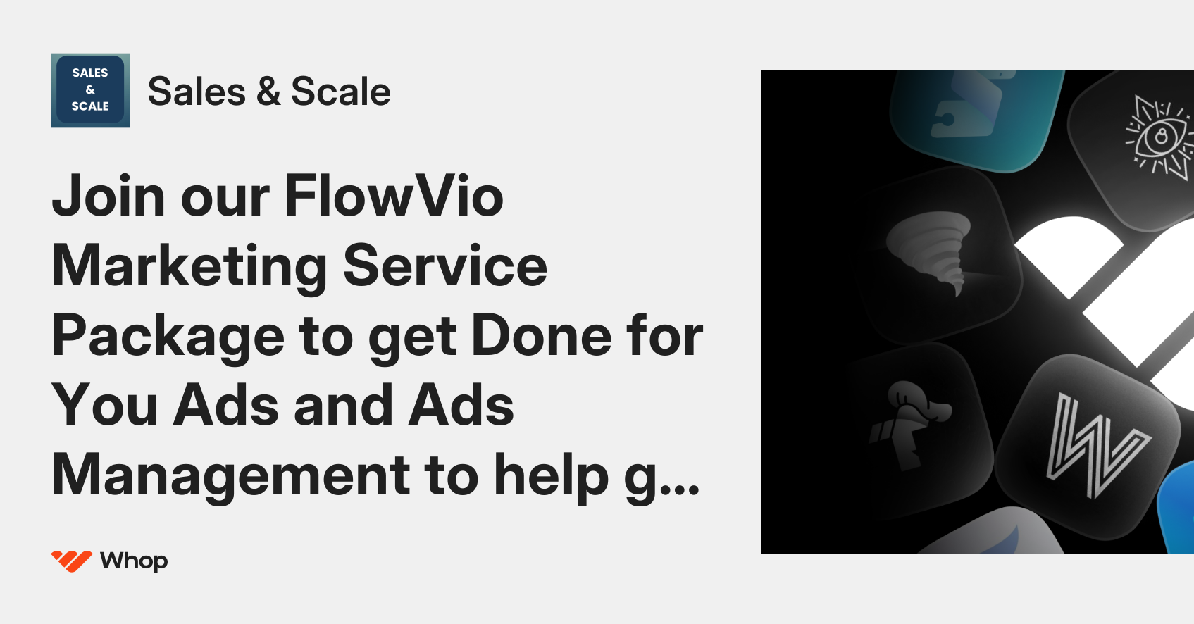 Sales & Scale | Whop