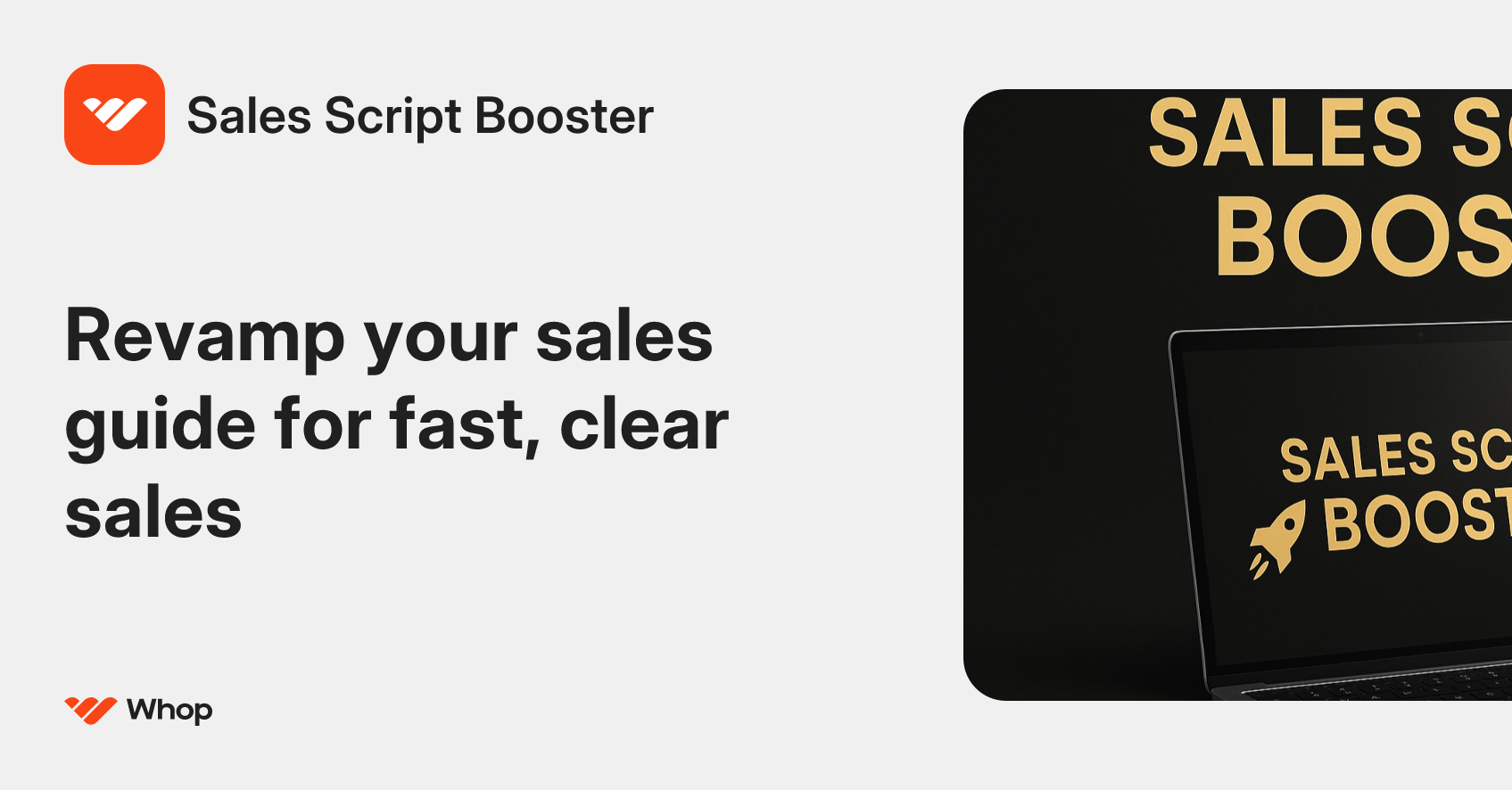 Sales Script Booster | Whop