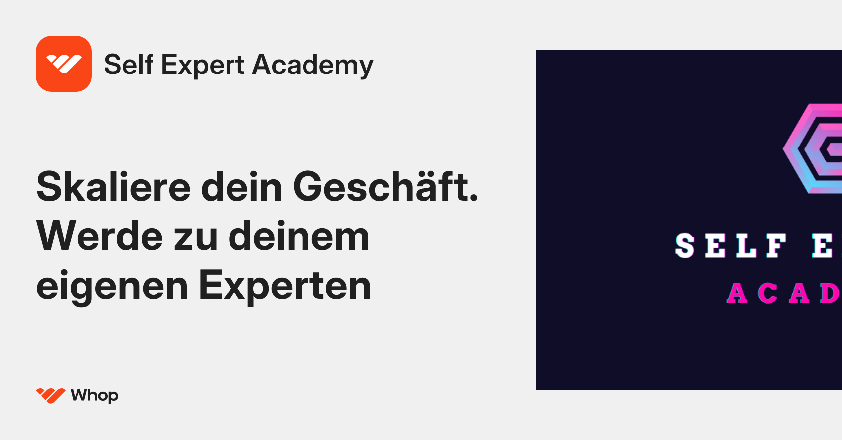 Self Expert Academy | Whop