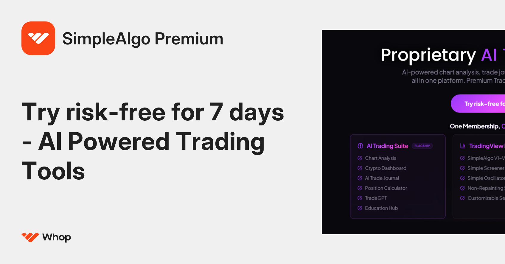 SimpleAlgo Premium | Whop