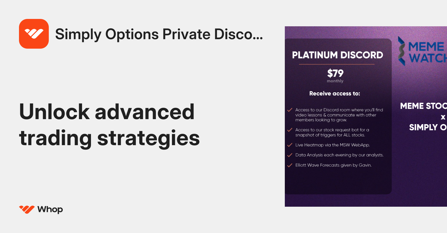 Simply Options Private Discord | Whop