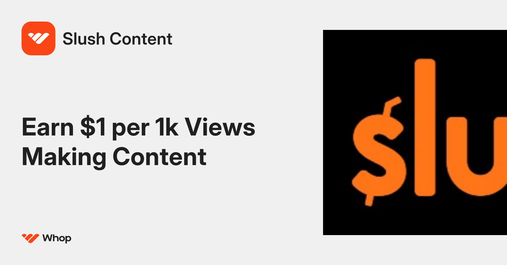Slush Content | Whop