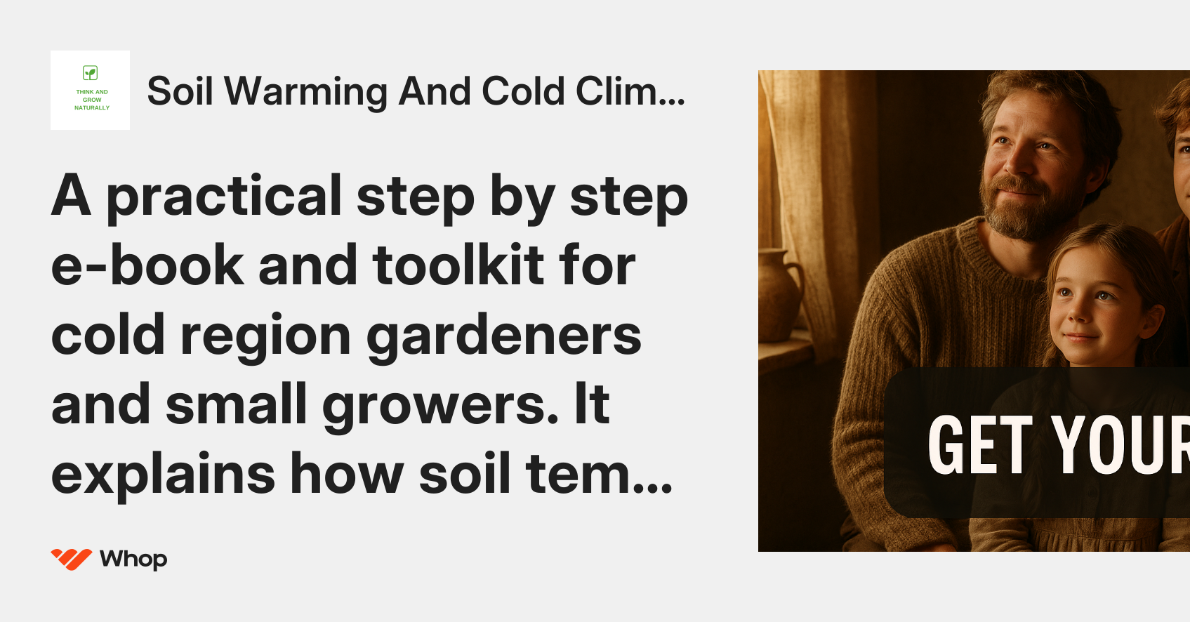 Soil Warming And Insulation/Cold Climate | Whop
