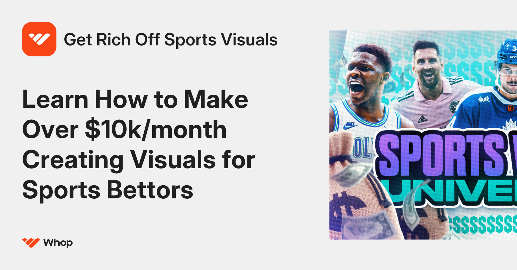 Get Rich Off Sports Visuals | Whop