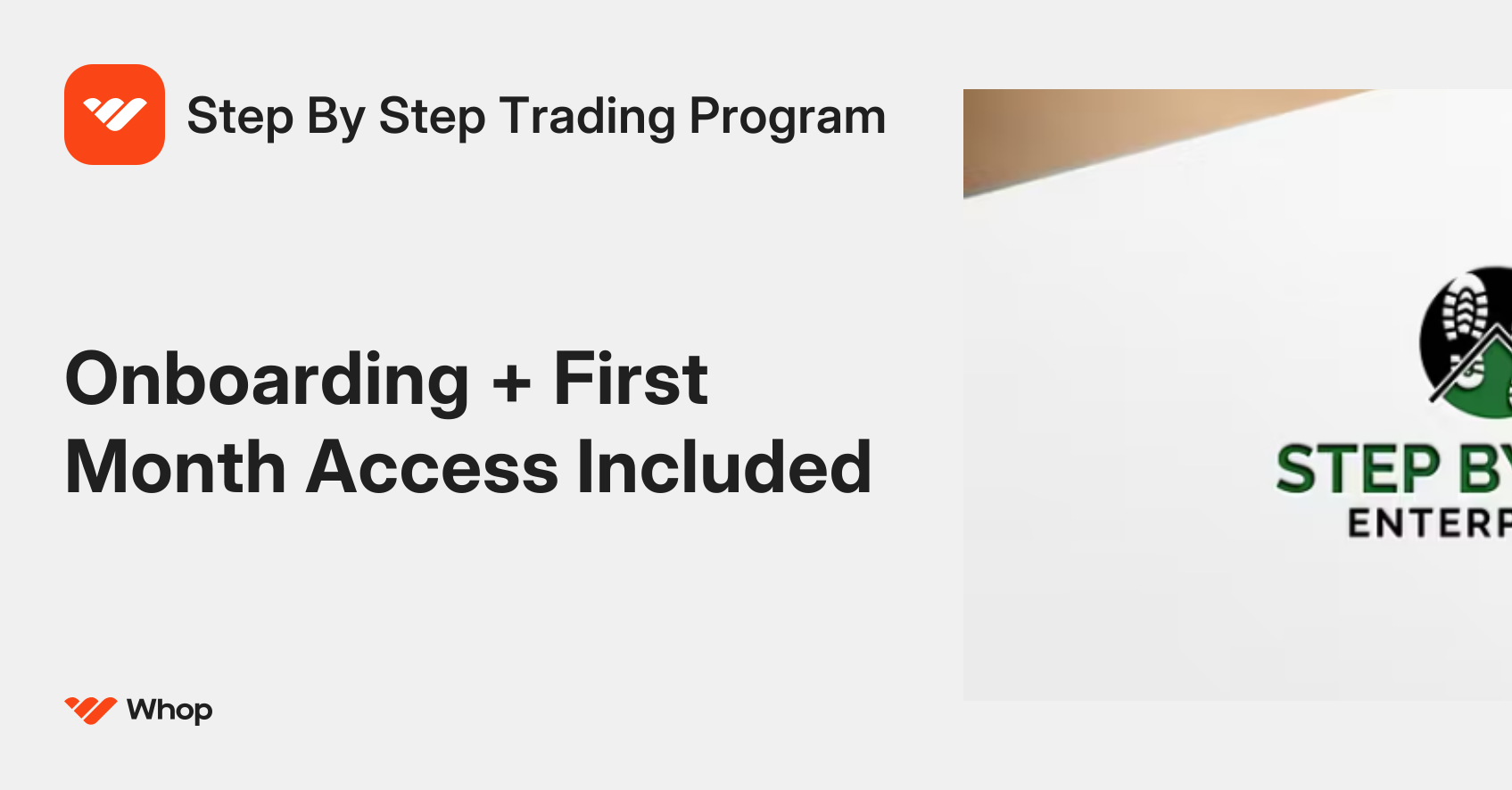 Step By Step Trading Program | Whop