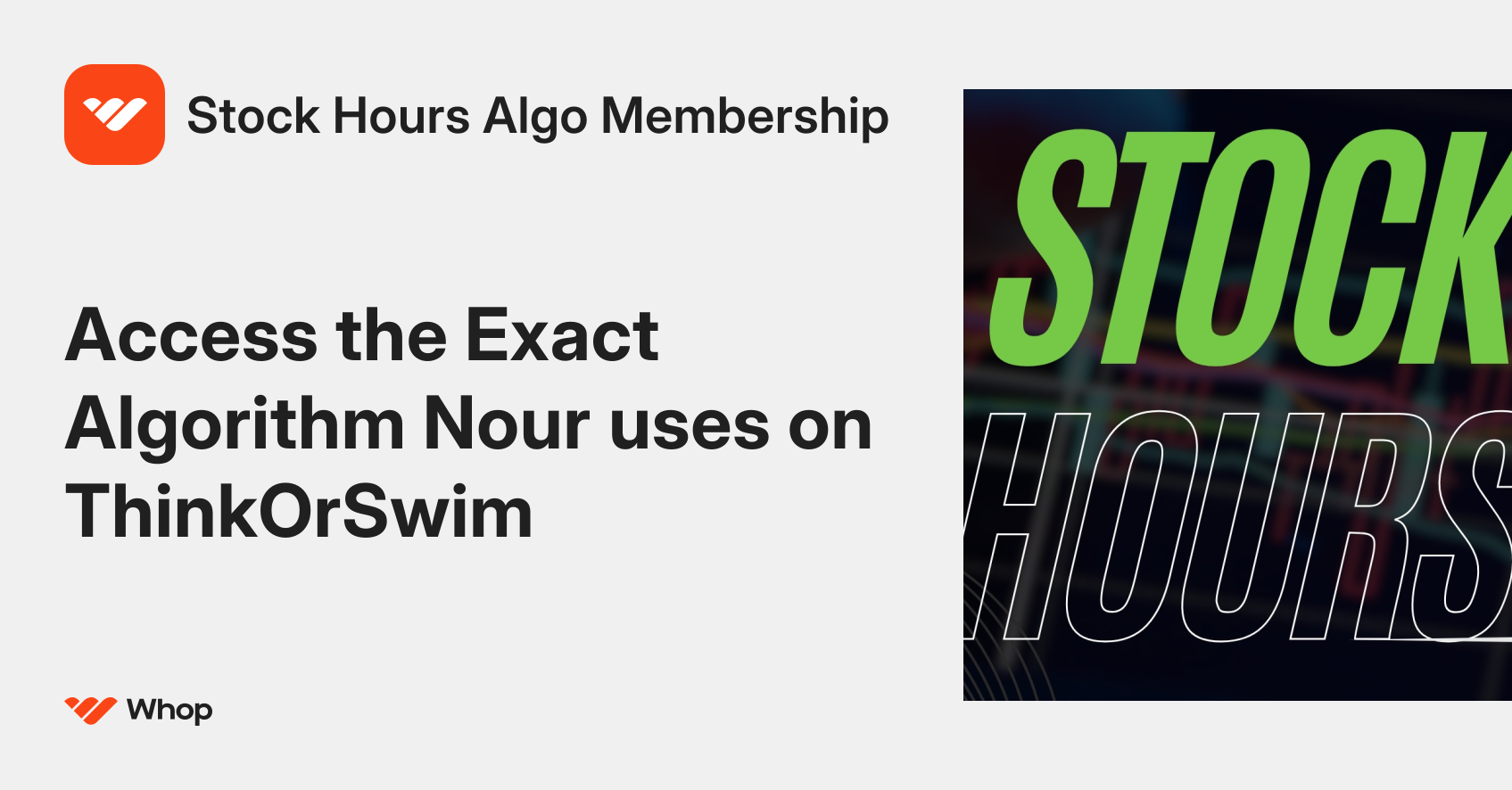 Stock Hours Algo Membership