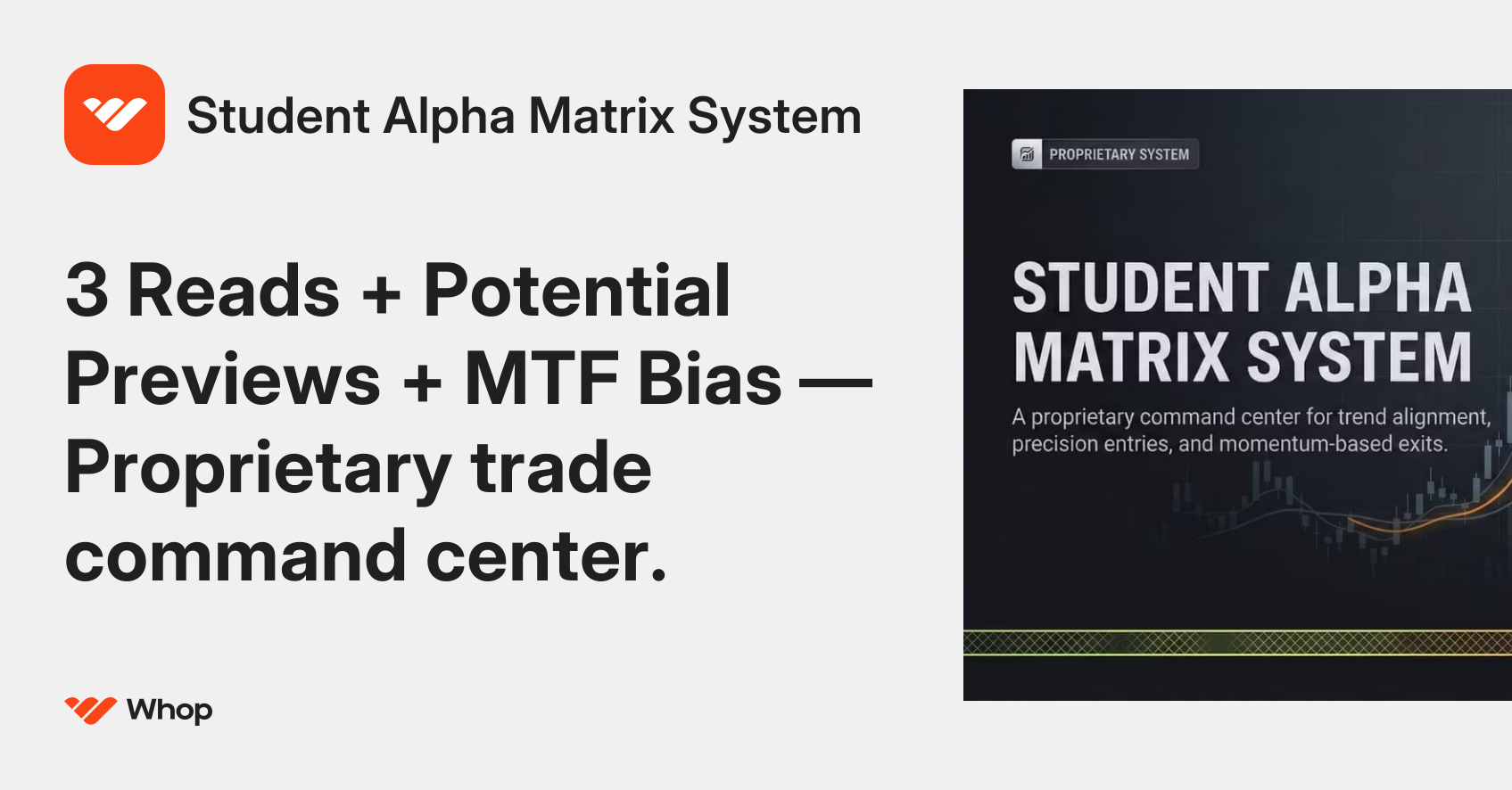 Student Alpha Matrix System | Whop
