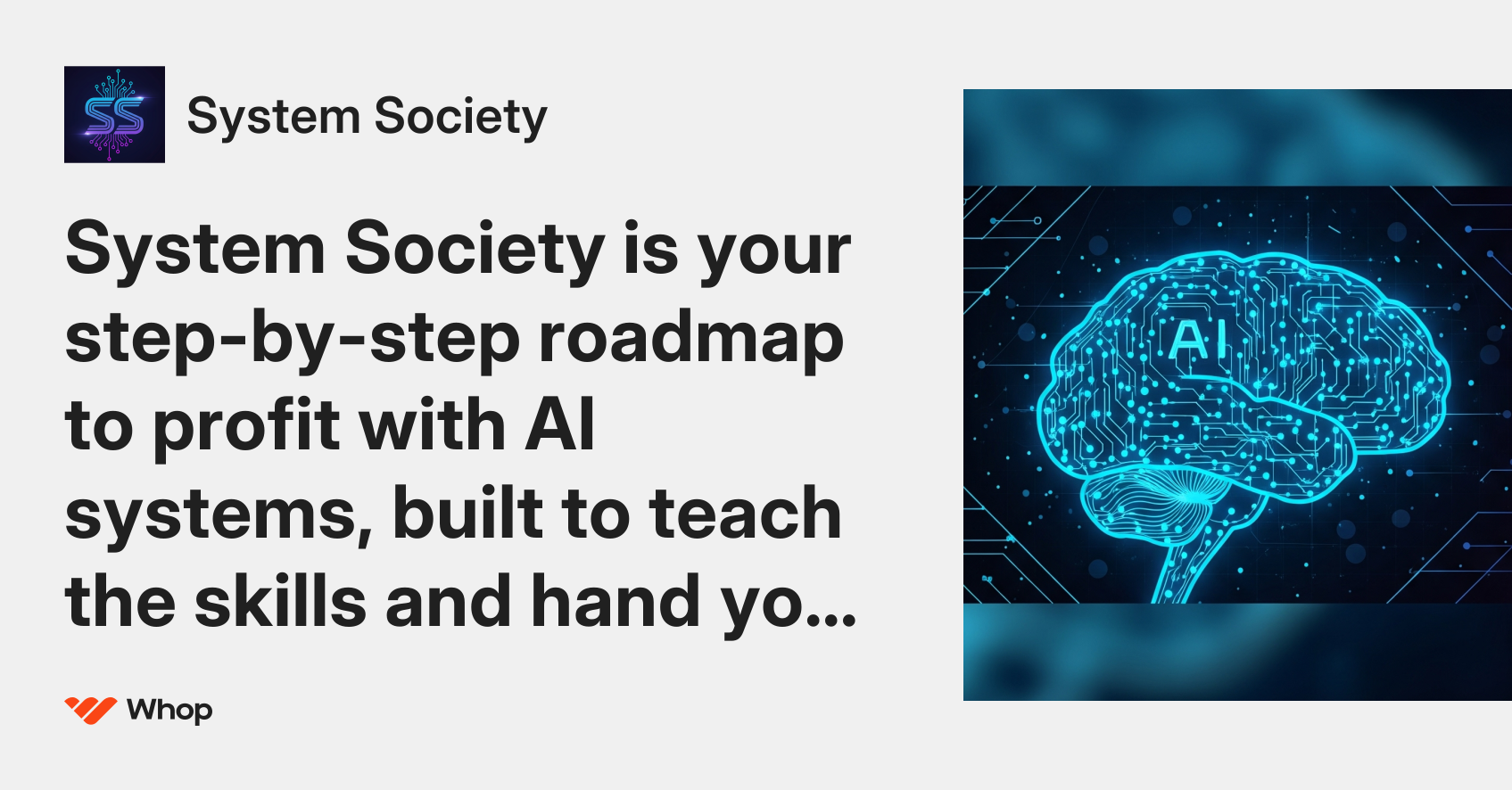 System Society | Whop
