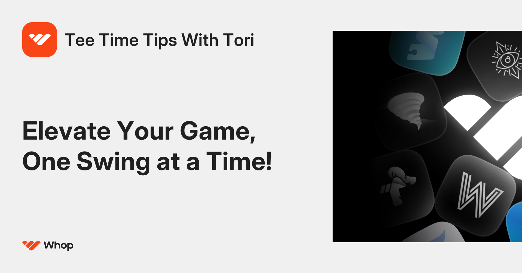 Tee Time Tips With Tori | Whop