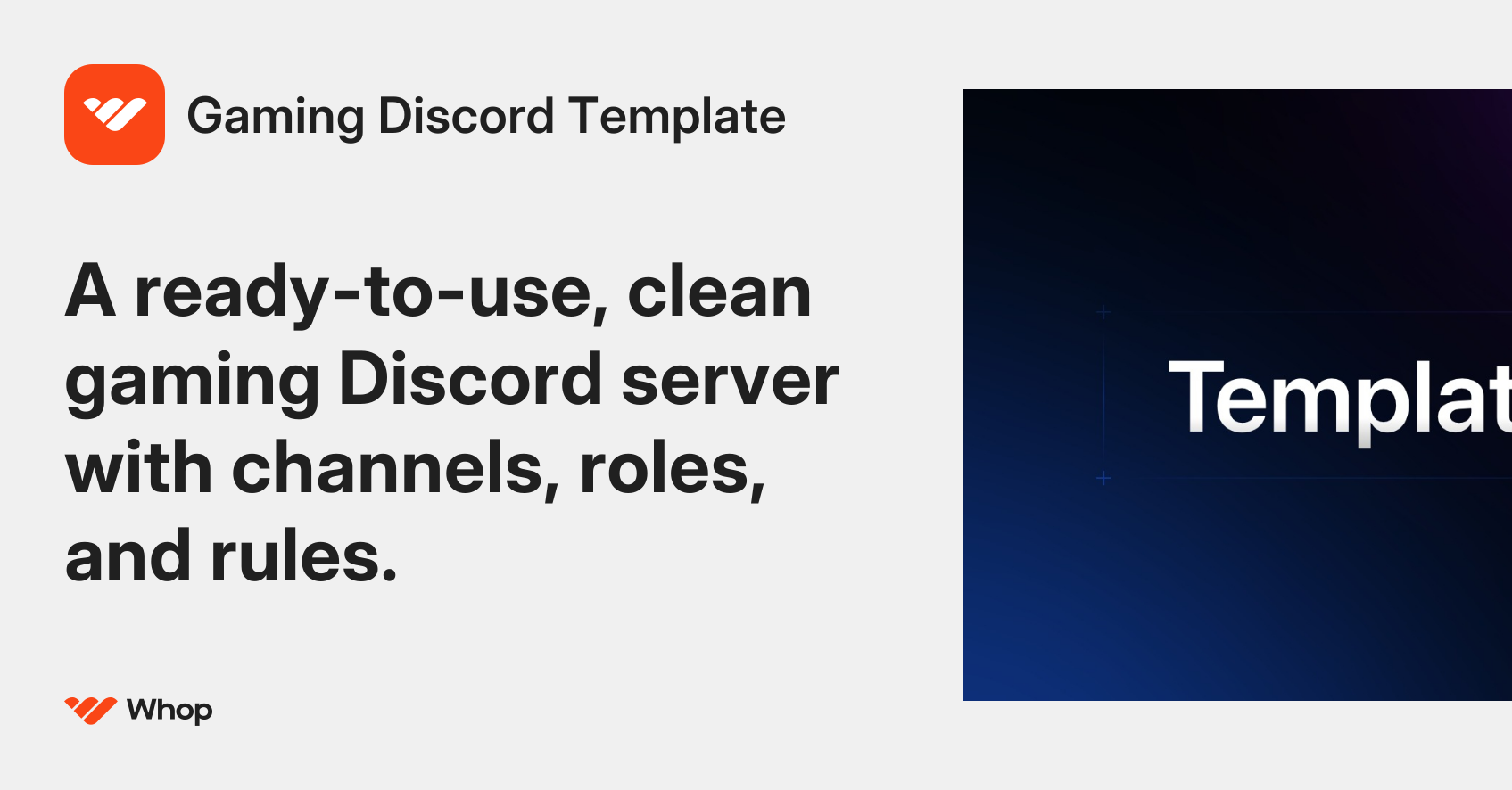 Gaming Discord Template | Whop