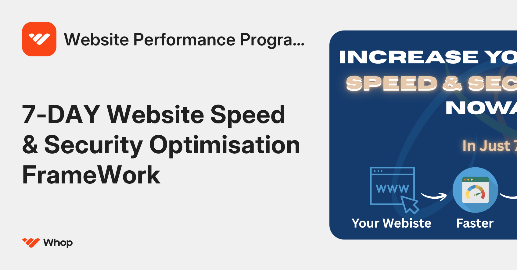 Website Performance Program | Whop