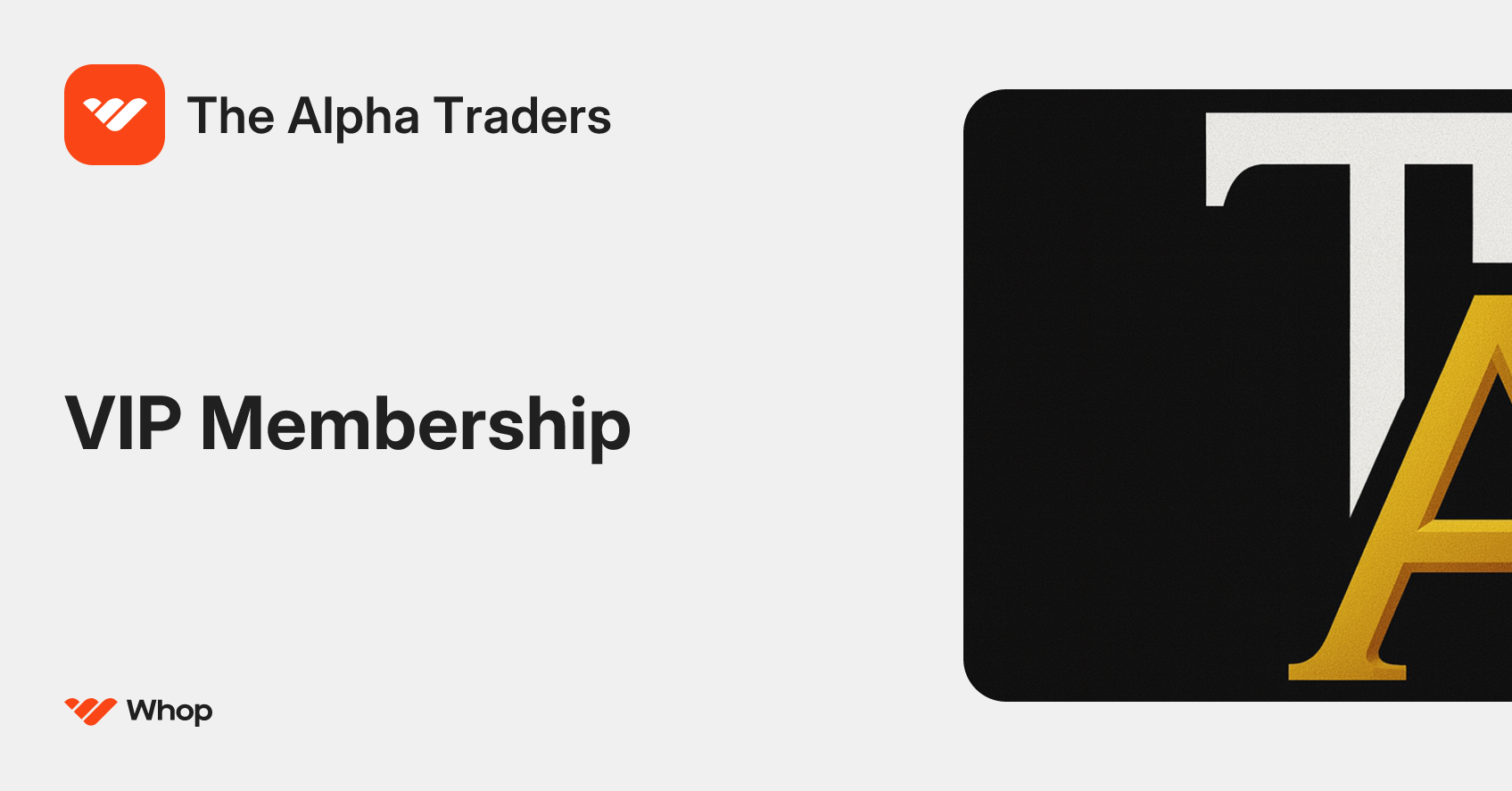 The Alpha Traders | Whop