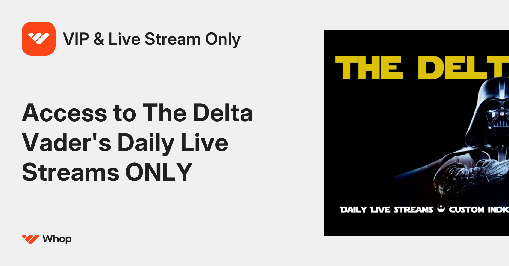 VIP & Live Stream Only | Whop