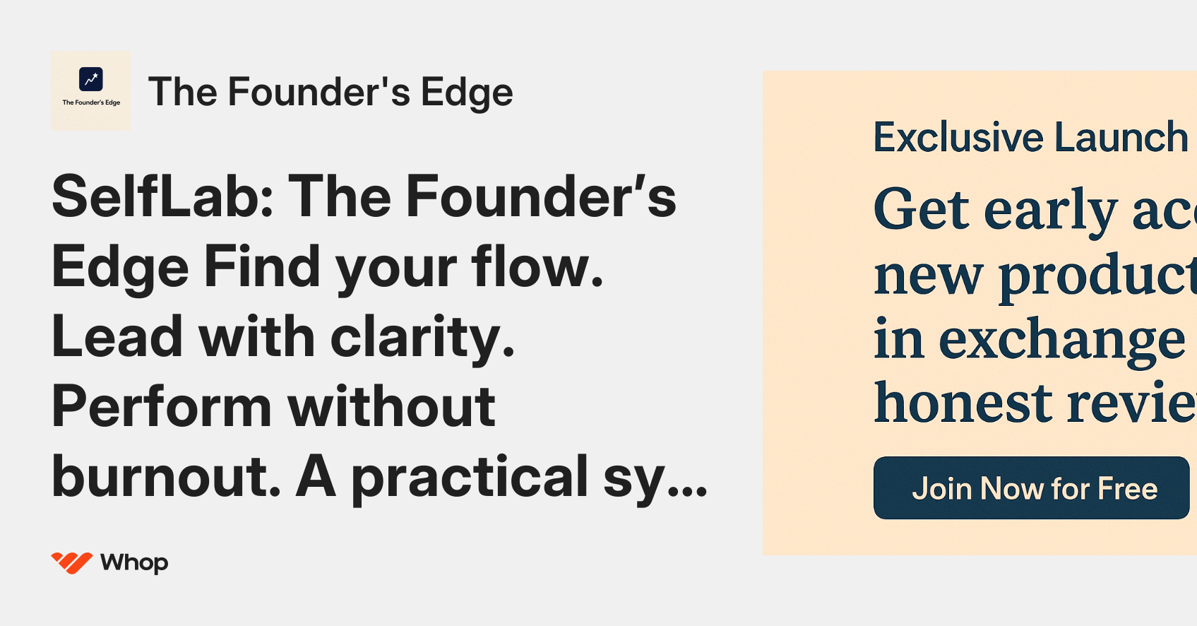 The Founder's Edge | Whop