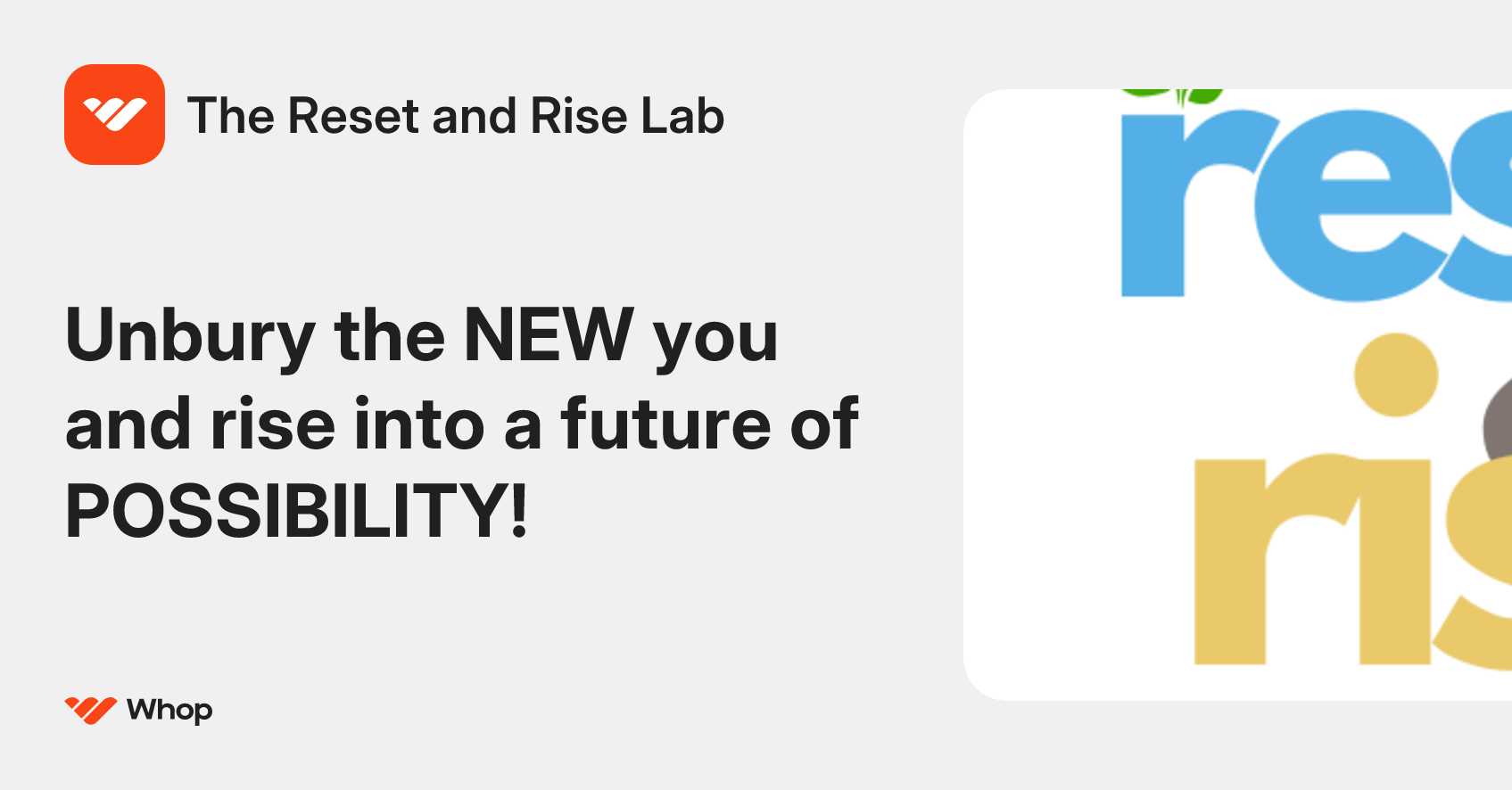 The Reset and Rise Lab | Whop