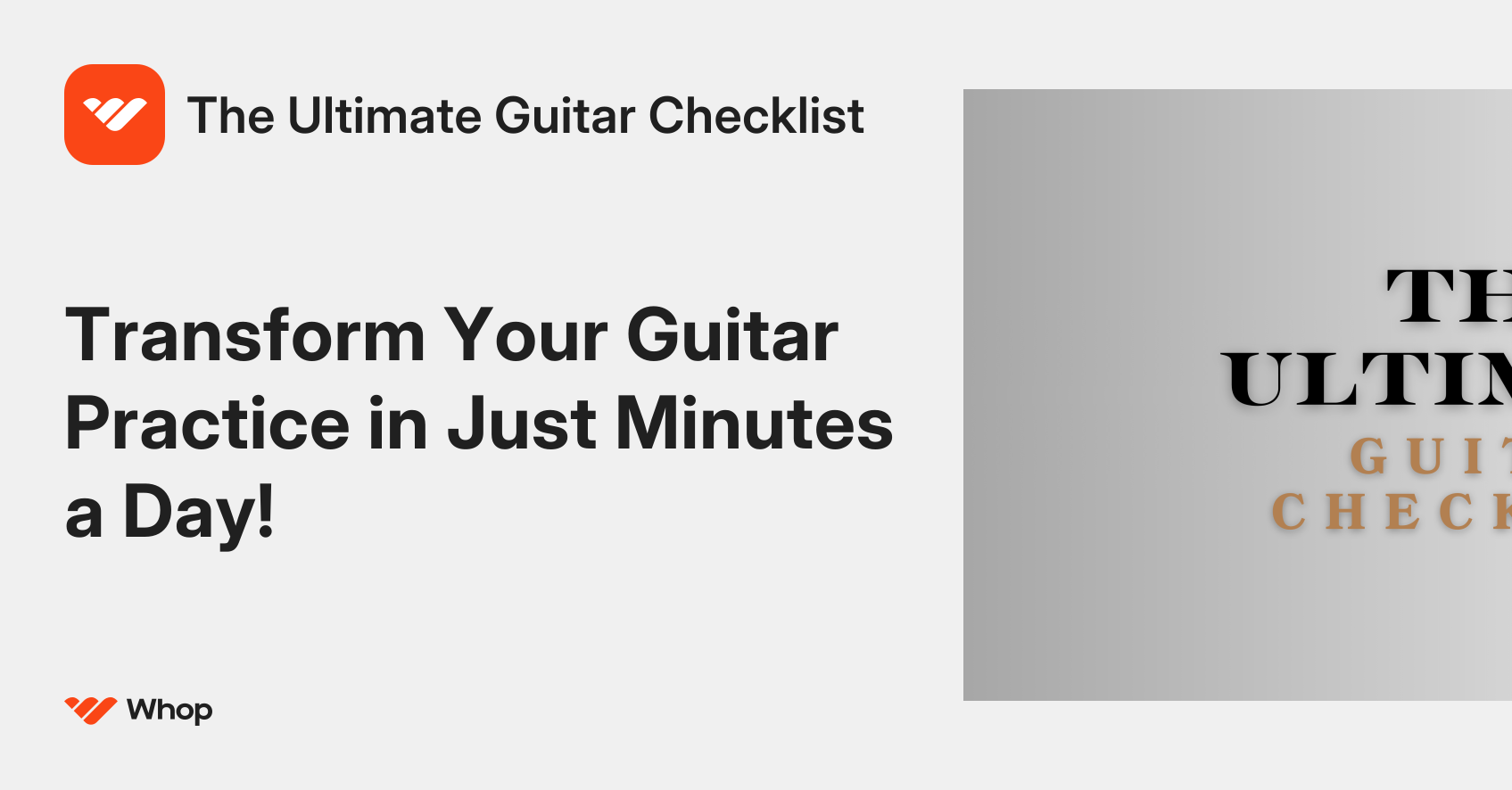 The Ultimate Guitar Checklist | Whop