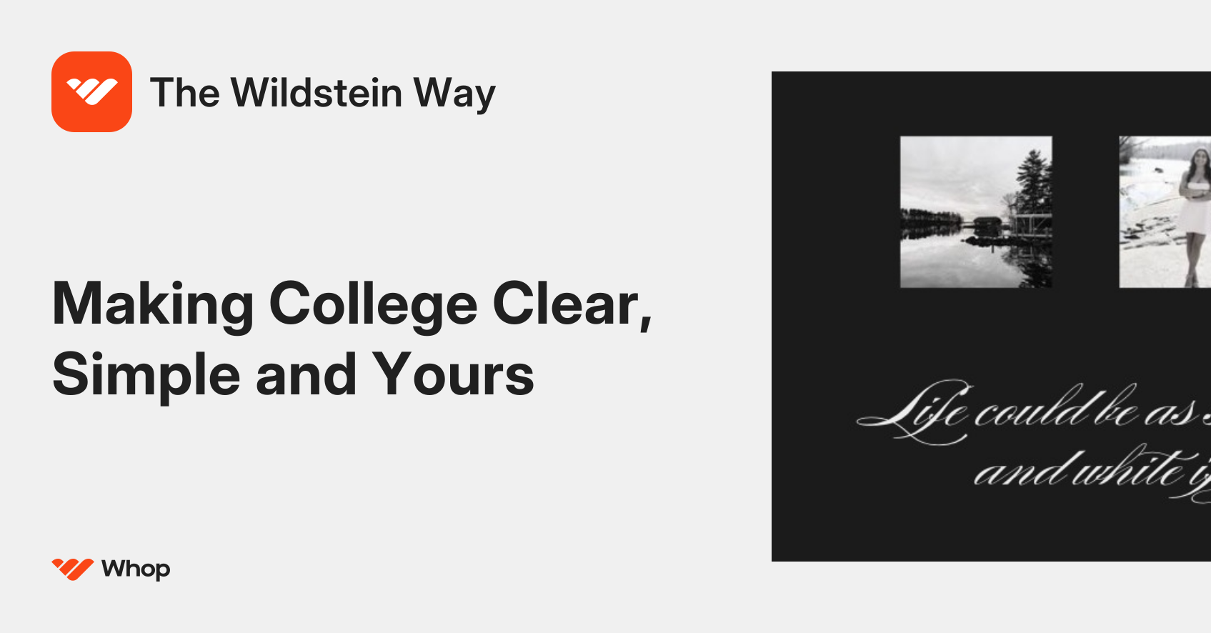 The Wildstein Way | Whop