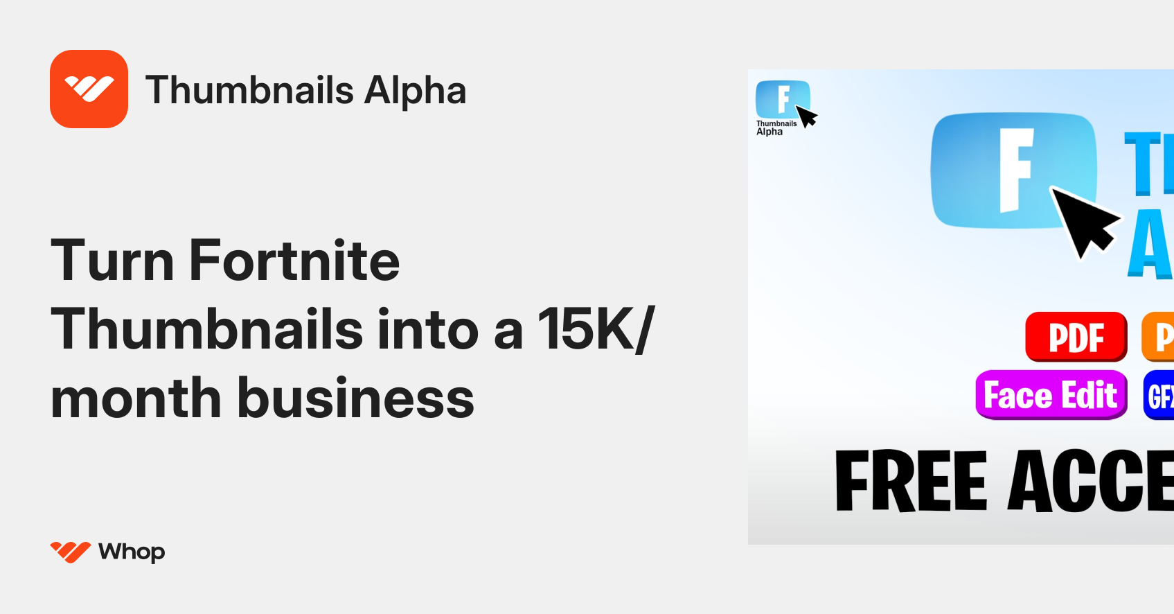 Thumbnails Alpha | Whop