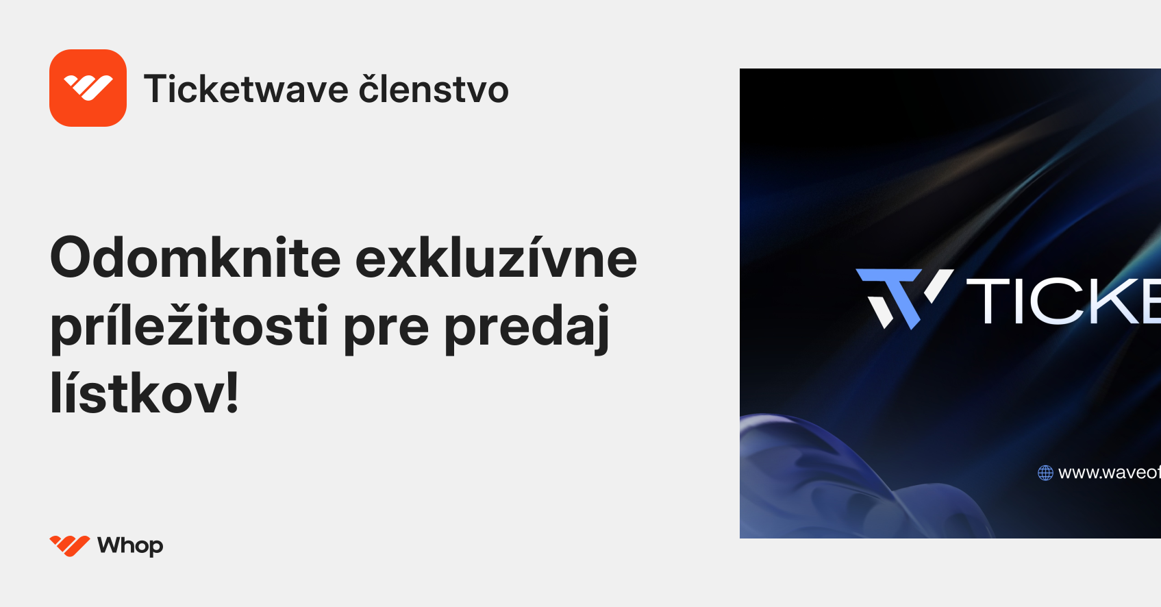 Ticketwave členstvo | Whop