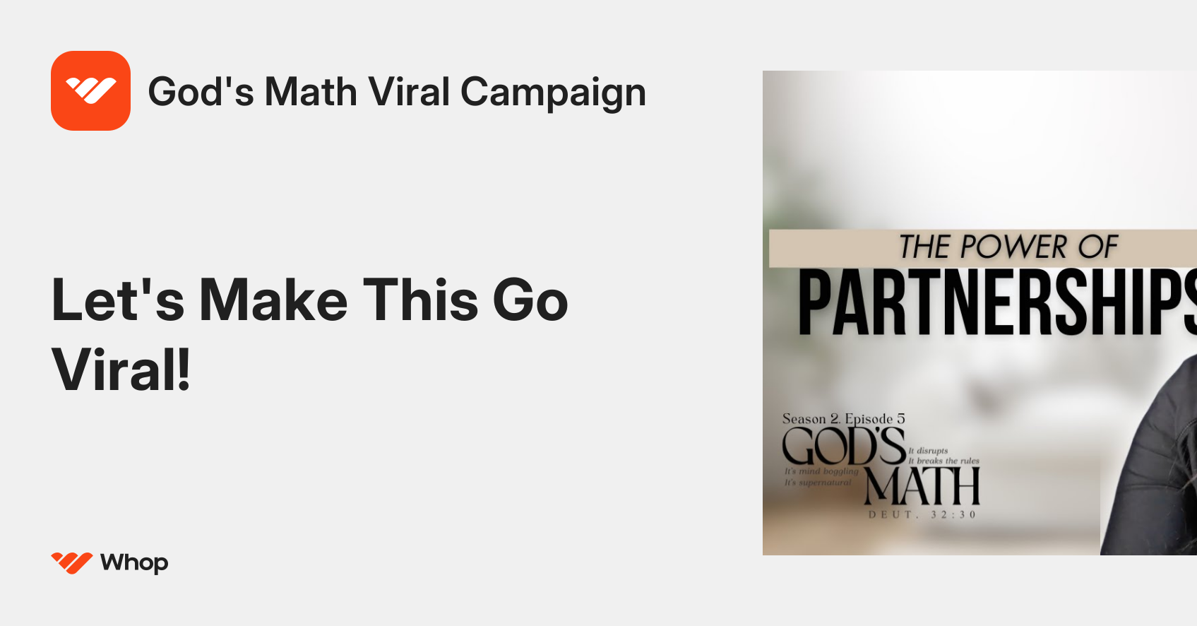 God's Math Viral Campaign